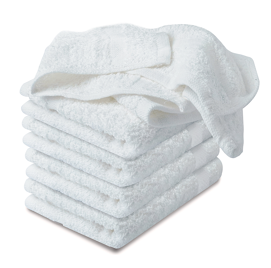 Home Essential White Face Towels (12×12) – Dan River